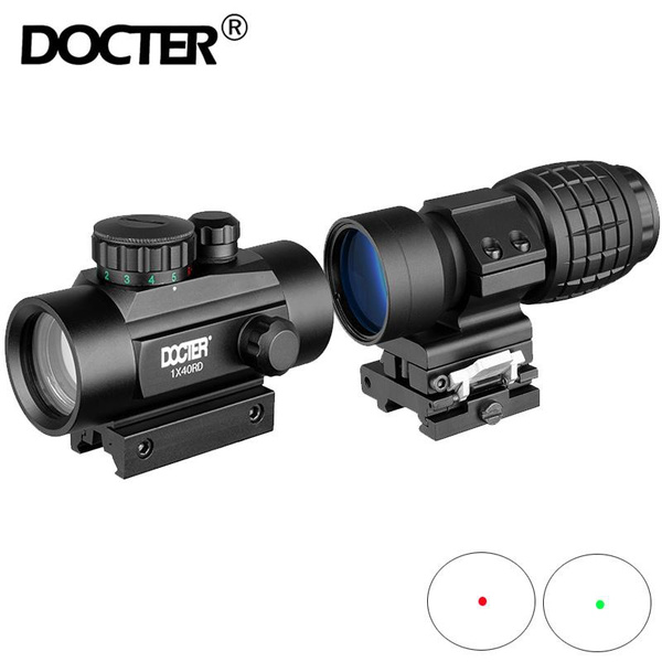 3x Magnifier Holographic 1x40 Green Dot Sight Riflescope Tactical Red ... 3x Magnifier Holographic 1x40 Green Dot Sight Riflescope Tactical Red ...