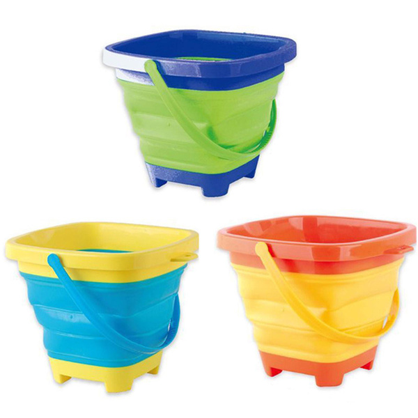 Silicone Folding Bucket Outdoor Car Wash Bucket Square Fishing Bucket ...