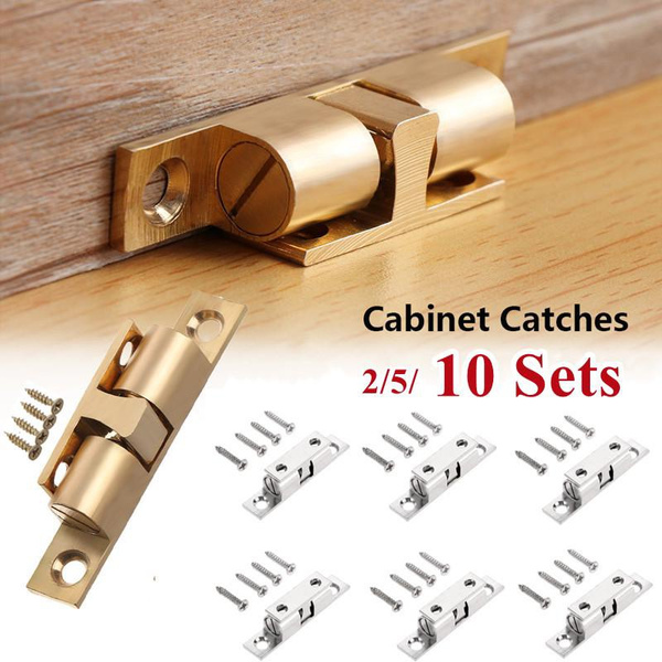 2/5/10Sets Pure Copper Double Spring Steel Ball Catch Latch for ...