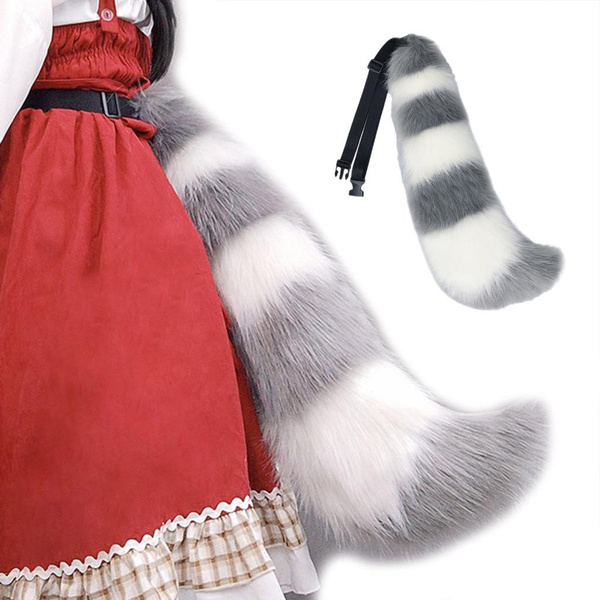 Adjustable Unisex Fox Costume for Cat Tail Anime-Cosplay Props ...