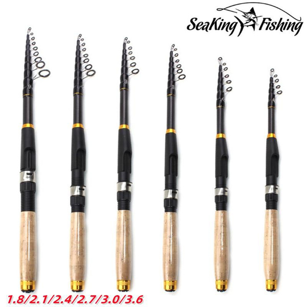 Seaking Fishing Ultralight Wooden Handle Fishing Rod Ultra Short ...