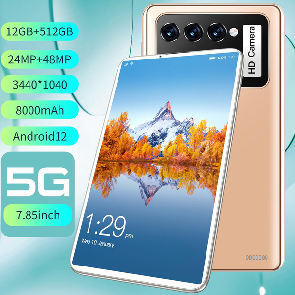 2023 4G Network 7.85 Inch Tablet PC 12GB RAM 512GB ROM Android 12.0 ...