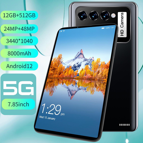 2023 Tablet [512GB ROM 12GB RAM] 7.85 inch Android12.0 Smart Tablet ...