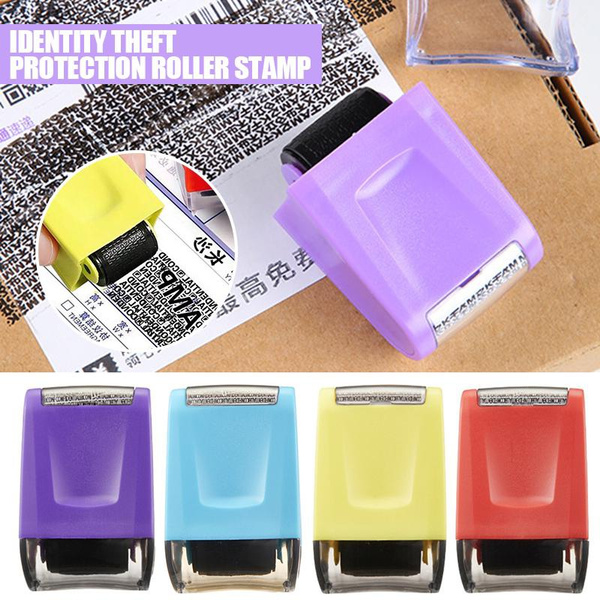 1pc Durable ID Theft Protection Stamp Roller Identity Guard Office ...