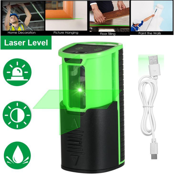 Self-leveling Laser Level 100ft/30m Outdoor Green Cross Line Laser ...