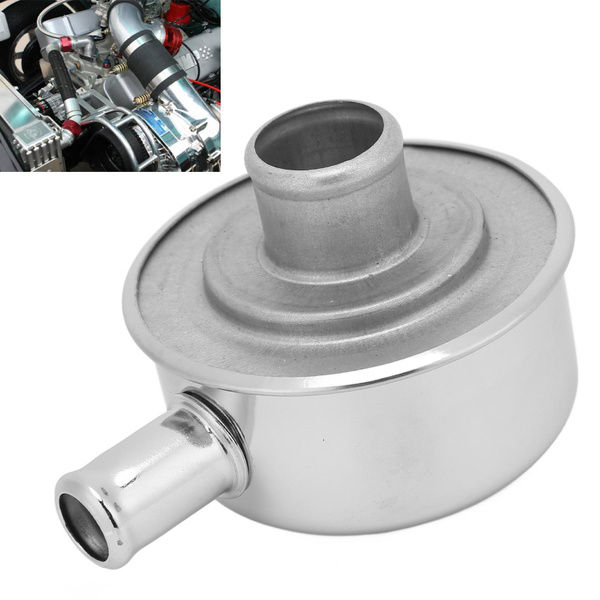 Round Valve Cover Breather Push In Highly Polished Breather Device With ...