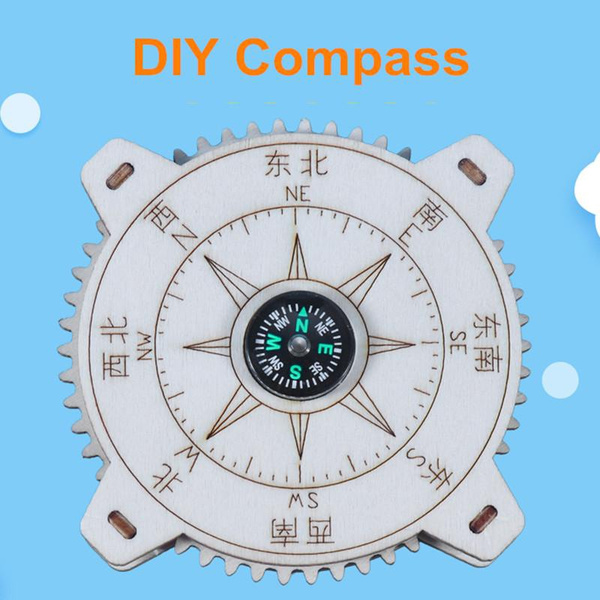 DIY Compass Science Educational Toy Small Invention Experiment Material ...