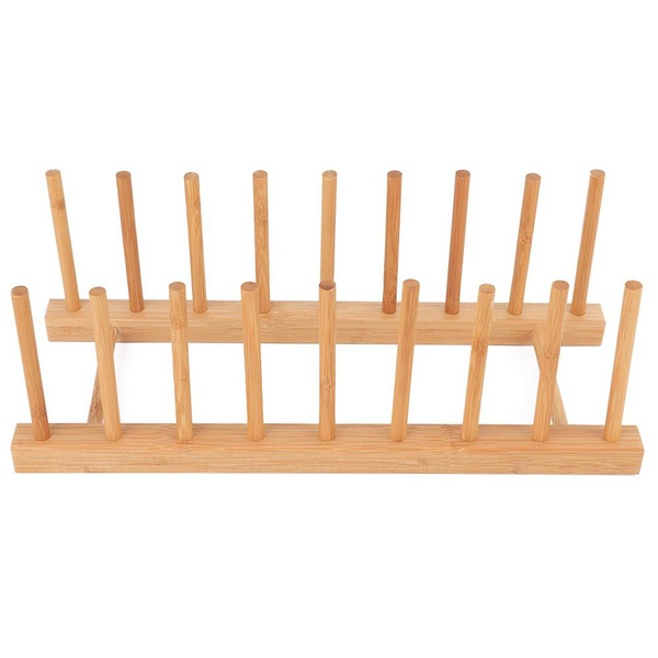 Dish Drying Rack, Bamboo Dish Rack and Drainboard set, Sink Rack Plate ...