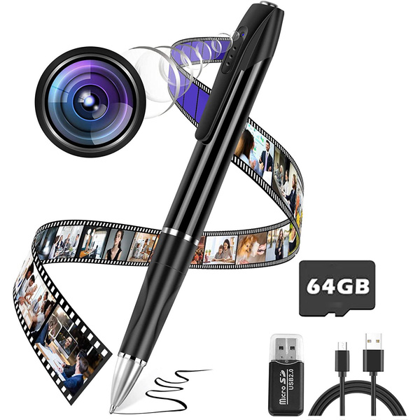 Hidden Camera, 1080P-Spy Camera, with 64GB SD Card, Mini Spy Camera ... Hidden Camera, 1080P-Spy Camera, with 64GB SD Card, Mini Spy Camera ...