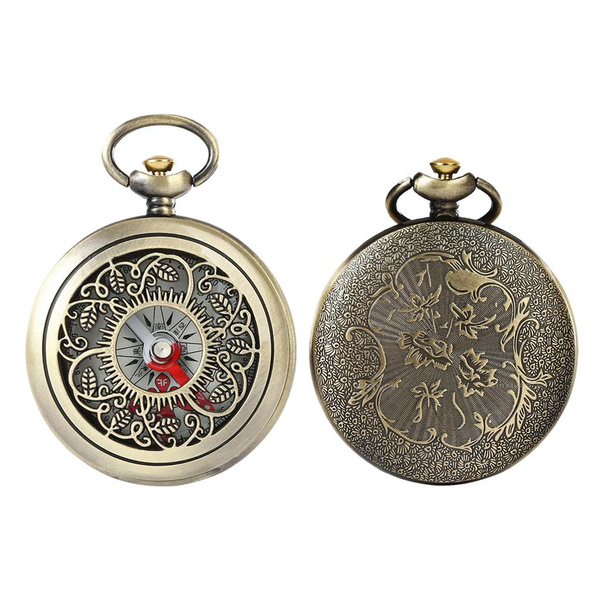 Camping Survival Compass Portable Vintage Old Style Pocket Watch ...