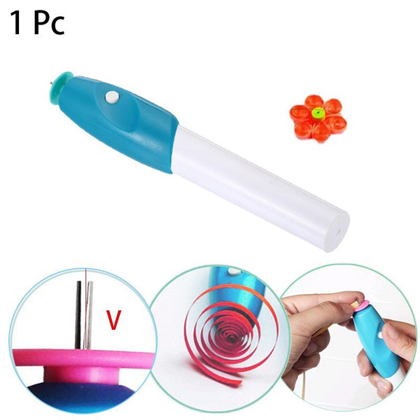 6" Electric Quilling Paper Pen Paper Craft Tool DIY Assorted Origami ...