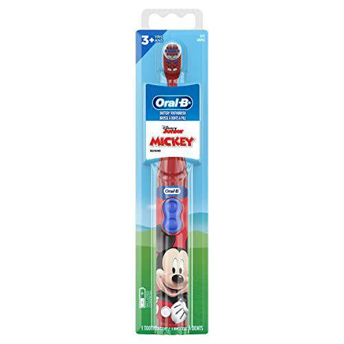 Oral-B Kid's Battery Toothbrush Featuring Disney's Mickey Mouse, Soft ...