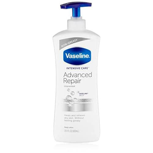 Vaseline Intensive Care Body Lotion, Advanced Repair Unscented, 20.3 oz ...