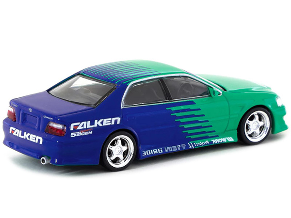 Toyota Chaser JZX100 RHD (Right Hand Drive) Green and Blue "Falken ...