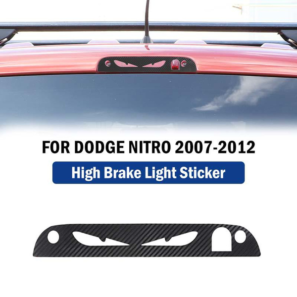 Carbon Fiber High Brake Light Sticker Brake Lamp Panel Decor Frame ...