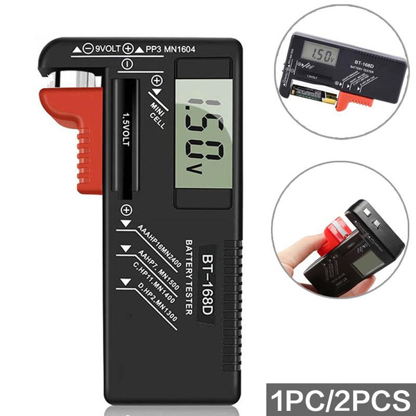 1PC/2PCS Portable Digital Battery Capacity Tester, Button Cell Checker ...
