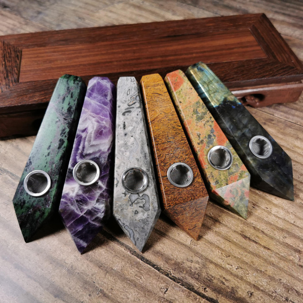 Crystal Pipe Quartz Pipe Gemstone Smoking Pipe Bowl Tobacco Pipe | Wish