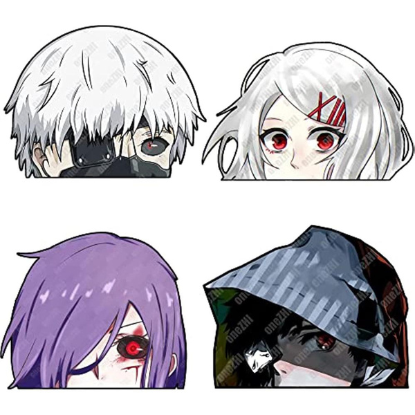 4 Pack 5.51'' Ghoul Tokyo Anime Car Stickers Automotive JDM Accessories ...
