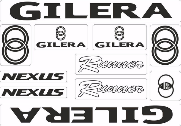 Gilera Runner Nexus Motorcycle Decals Stickers Bike Graphic Set Vinyl ...