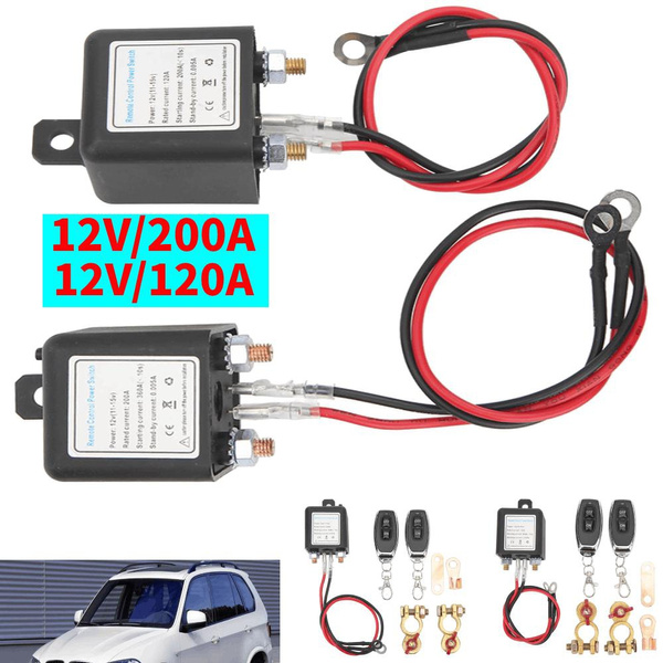 Car Battery Disconnect Switch Power Cut Off Kill Switch With Remote ...
