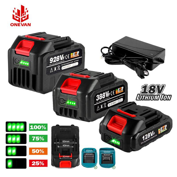 ONEVAN® 18V Rechargeable Replacement Battery For Makita Electric Power ...