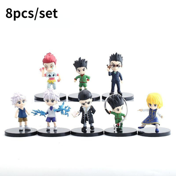 8pcs Anime H X Hunter Figures Set Gon Freecss & Killua Zoldyck Kurapika ...