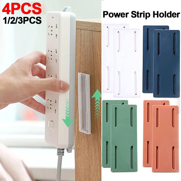 1/2/3/4pcs Socket Holder Sticker Socket Fixer Powerful Traceless Wall ...