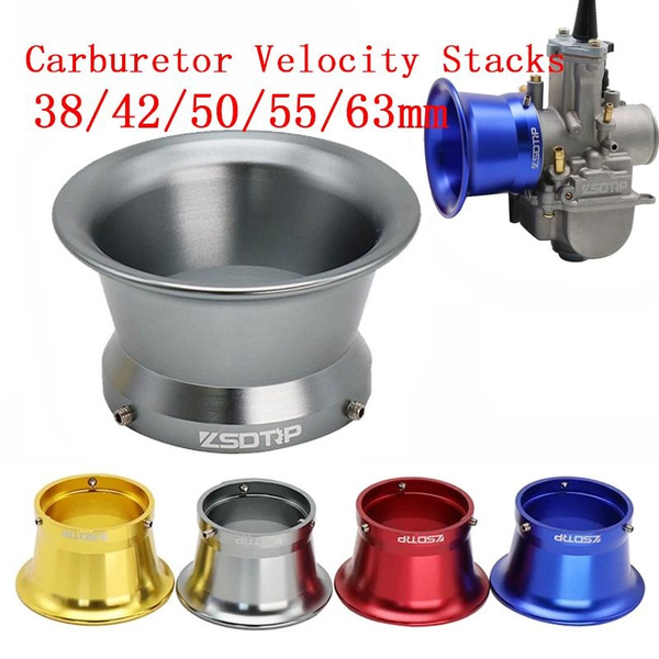 ZSDTRP Motorcycle 38/42/50/55/63mm Carburetor Velocity Stacks Air Filter Manifold sleeve Air ...