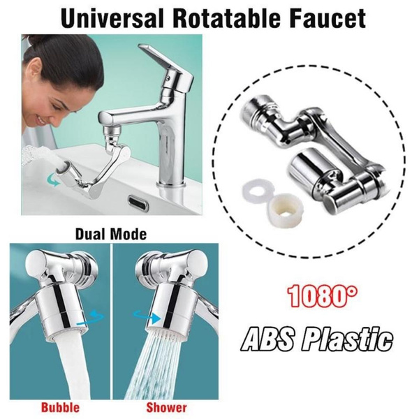 1080° Universal Rotation Faucet Sprayer Head Dual Effluent Washbasin ...