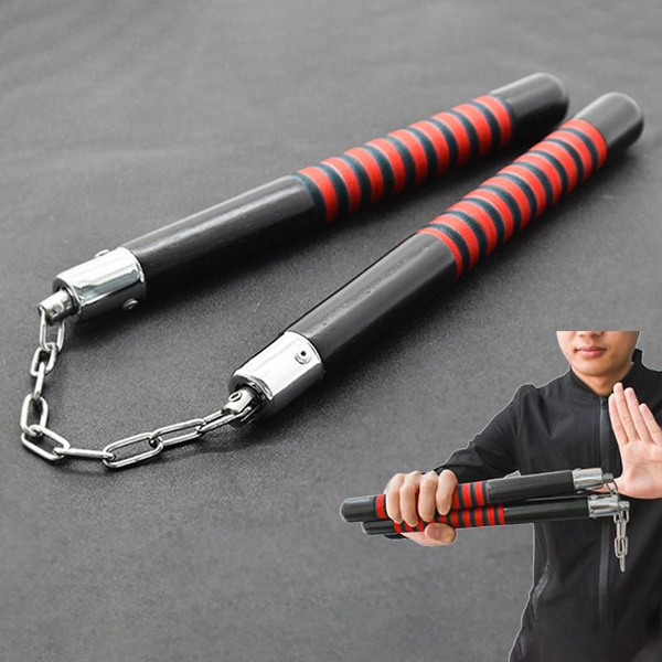 Non-slip Solid Wood Nunchaku Adult Martial Arts Kung Fu Nunchaku Sports ...