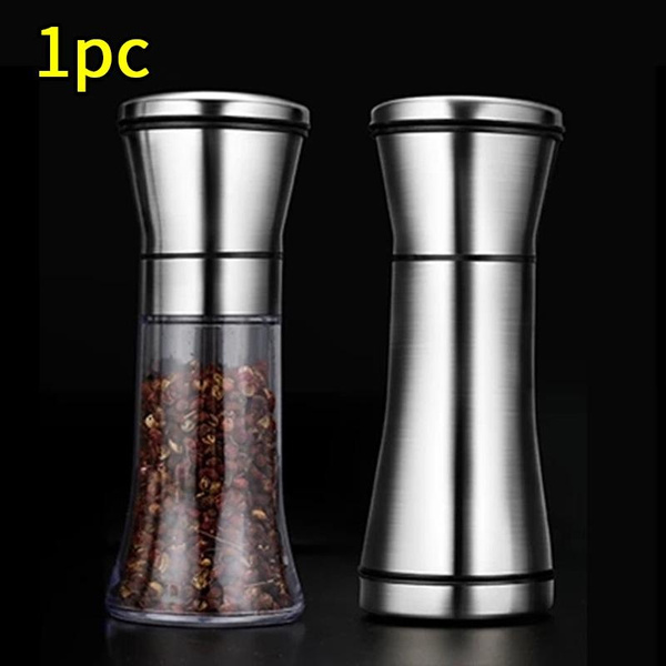 13* 5cm Stainless Steel Pepper Mill Grinder Spice Sea Salts Pepper ...