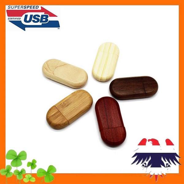 Wooden oval USB 4GB 16GB 32GB 64GB 128GB 256GB memory stick | Wish