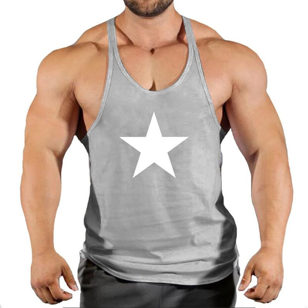 Gym Tank Top Men Fitness Clothing Mens Bodybuilding Tank Tops Summer ...