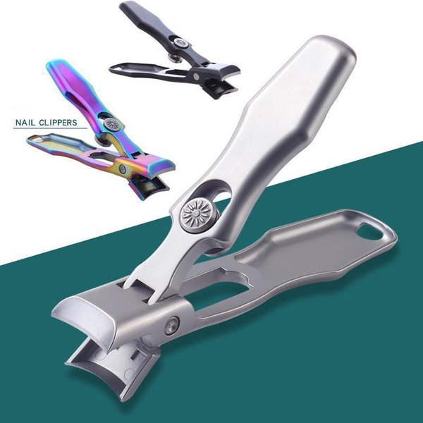 Portable Ultra Sharp Nail Fingernail Clipper Steel Wide Jaw Opening ...