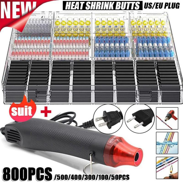 New Thicken 800/500/400/300/100/50Pcs Solder Seal Wire Connectors ... New Thicken 800/500/400/300/100/50Pcs Solder Seal Wire Connectors ...