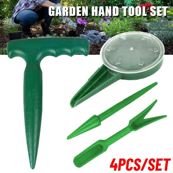 4PCS/SET Sowing Seeds Dispenser Set, Adjustable Garden Hand Planter ...
