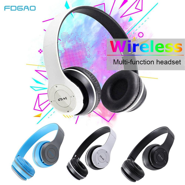 New Foldable Wireless Headphones Bluetooth 5.0 Noise Canceling Stereo ...
