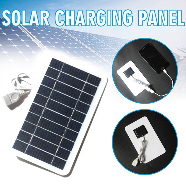 1PC/2PCS Portable Mini Solar Panel Charger USB Output for Mobile Phone ...