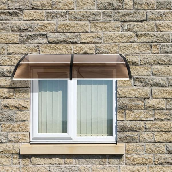 Outsunny Door Canopy Awning Outdoor Window Rain Shelter Cover For Front ...