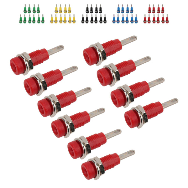 10Pcs J.40003 2mm Banana Panel Socket Extended Post Plug Adapter for ...