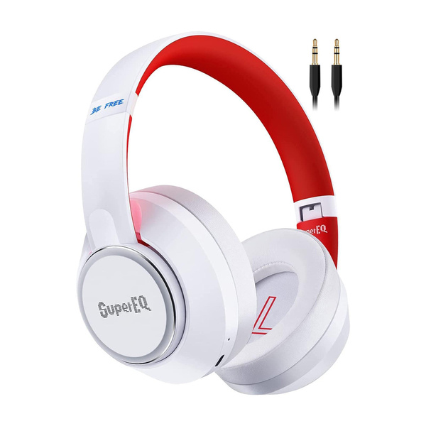 SuperEQ S1 Headphones with Bluetooth, Transparency, and ANC Mode, White ...