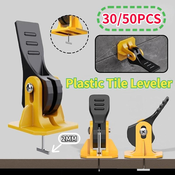 30/50PCS Plastic Tile Leveler Level Wedges Tile Spacers Interchangeable ...
