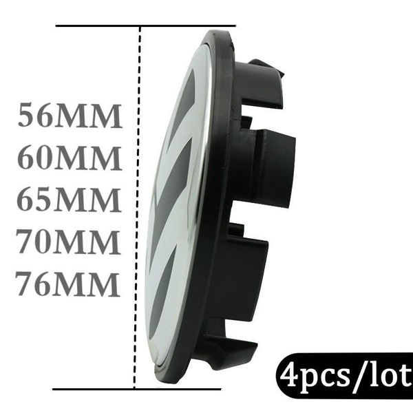 4pcs/lot GTI 56MM 60MM 65MM 70MM 76MM Hub Cap Cover Car Logo Emblem ...