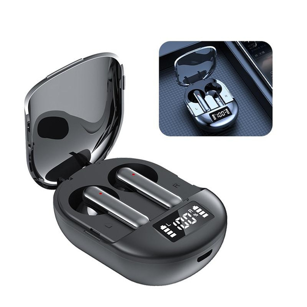 K40 Bluetooth Earphones Digital Display Headset Noise Cancelling ...