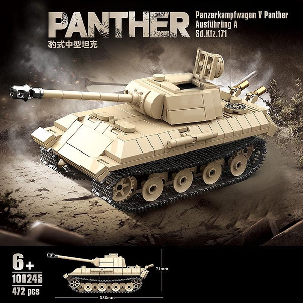 WW2 Military World War II German Panther Medium Tank Collection Model ...