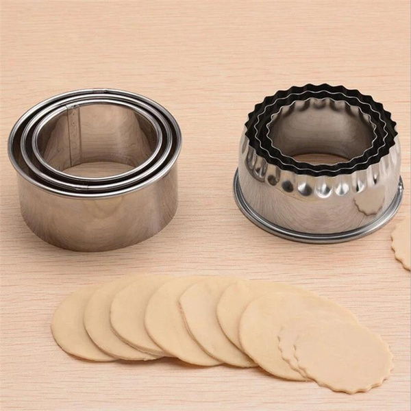 1PC 3pcs/set 304 Stainless Steel Cutter Dumplings Mould Kitchen Maker ...