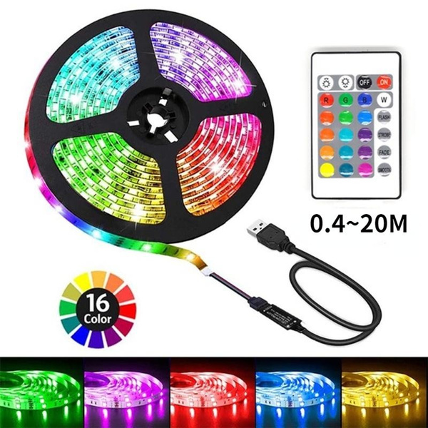 1PC USB LED Strip Light 5V RGB2835 Led Lights Flexible Ribbon Diode ...