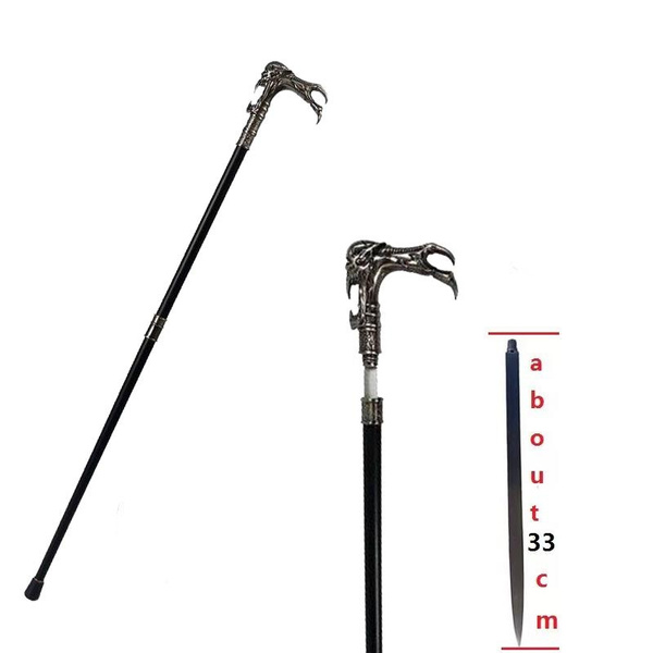 2023 Ghost Head Walking Stick Cane Aries Metal Fashion Cane Man Stick ...