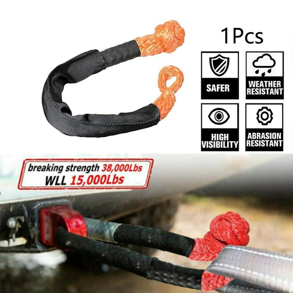 1Pcs Synthetic Soft Shackle Rope 38000 Lbs Breaking Strength 1/2 INCH ...