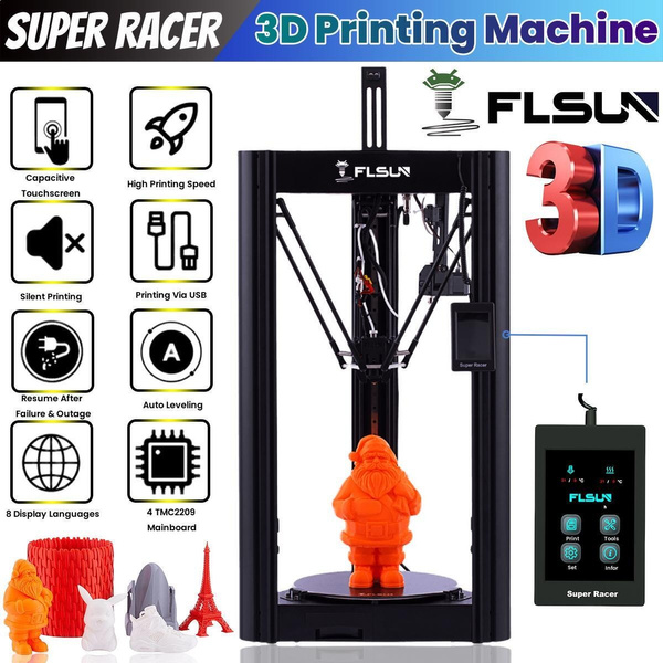 FLSUN SR (Super Racer) 3D Printer, Faster 200mm/s 2800 mm/s² Printing ...